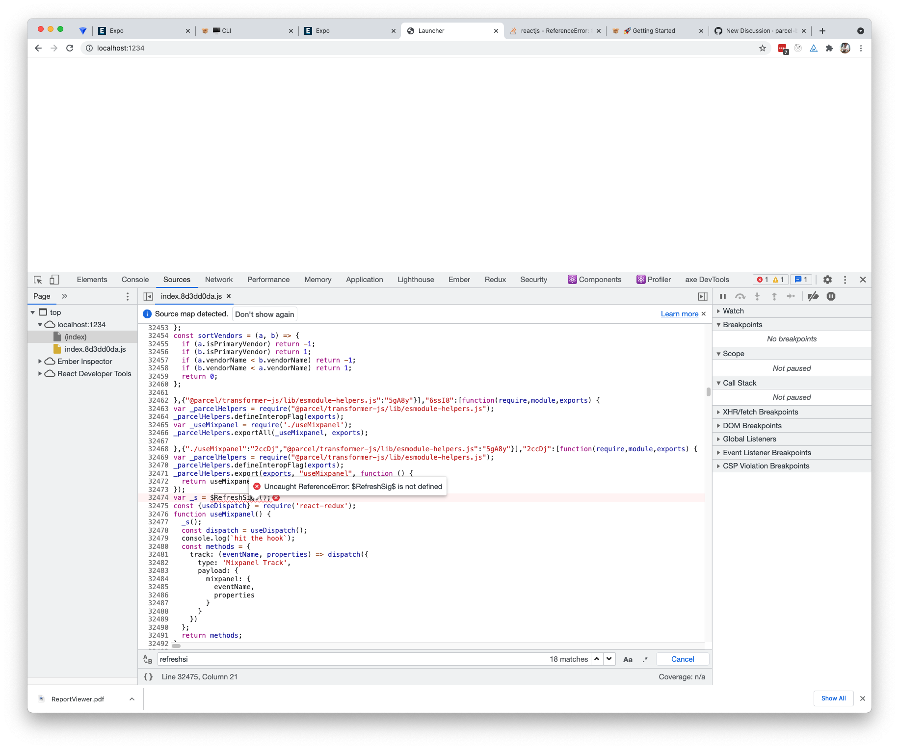 Debugging refreshsig Is Not Defined code comments Debugging refreshsig Is Not Defined code comments